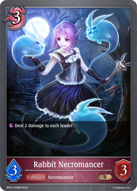 Rabbit Necromancer - P25EN (Foil) - BP01: Advent of Genesis - Shadowverse