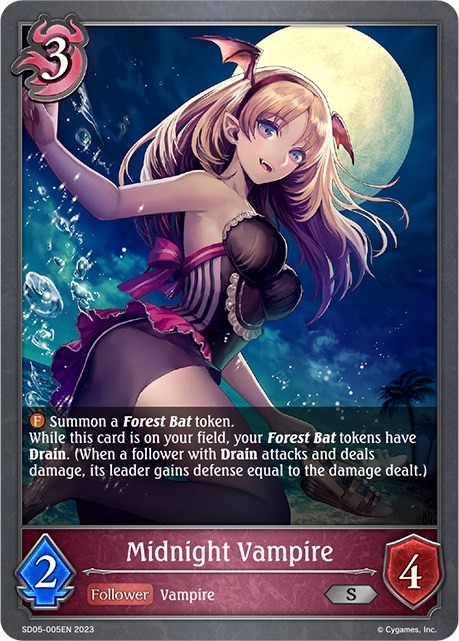 Midnight Vampire - SD05: Waltz of the Undying Night - Shadowverse