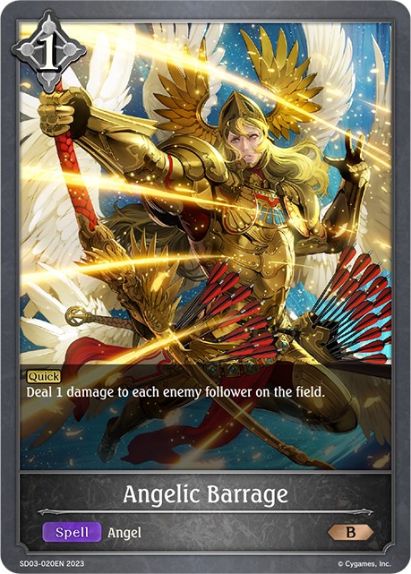 Angelic Barrage - SD03: Mysteries of Conjuration - Shadowverse