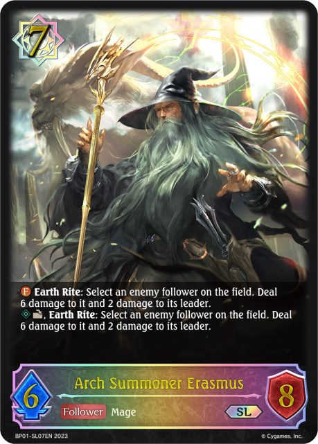 Arch Summoner Erasmus (SL) - BP01: Advent of Genesis - Shadowverse: Evolve