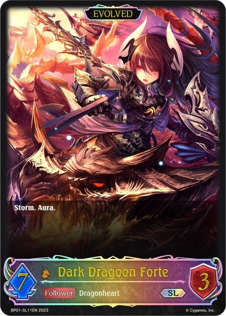 Dark Dragoon Forte (SL) (Evolved) - BP01: Advent of Genesis - Shadowverse: Evolve