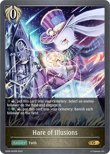 Hare of Illusions - SD06: Maculate Ablution - Shadowverse: Evolve