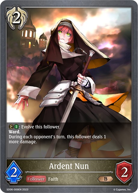 Ardent Nun - SD06: Maculate Ablution - Shadowverse: Evolve