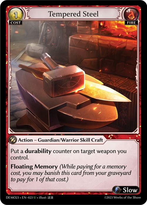 Tempered Steel - 2023 Demo Deck - Grand Archive TCG