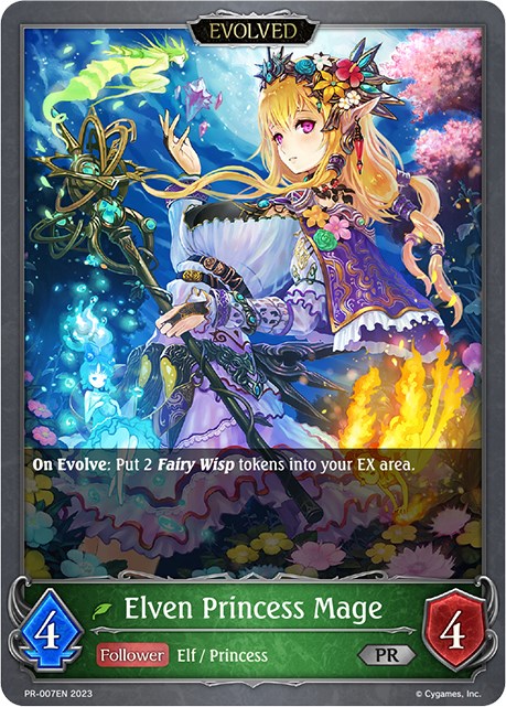 Elven Princess Mage (Evolved) - Shadowverse: Evolve Promo Cards ...