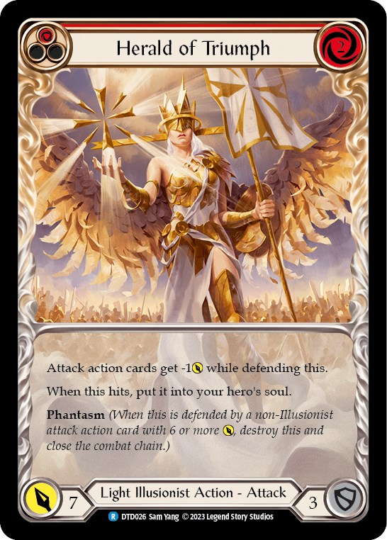 Herald of Triumph (Red) - Dusk Till Dawn - Flesh and Blood TCG