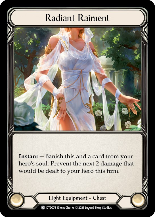 Radiant Raiment - Dusk till Dawn - Flesh and Blood TCG
