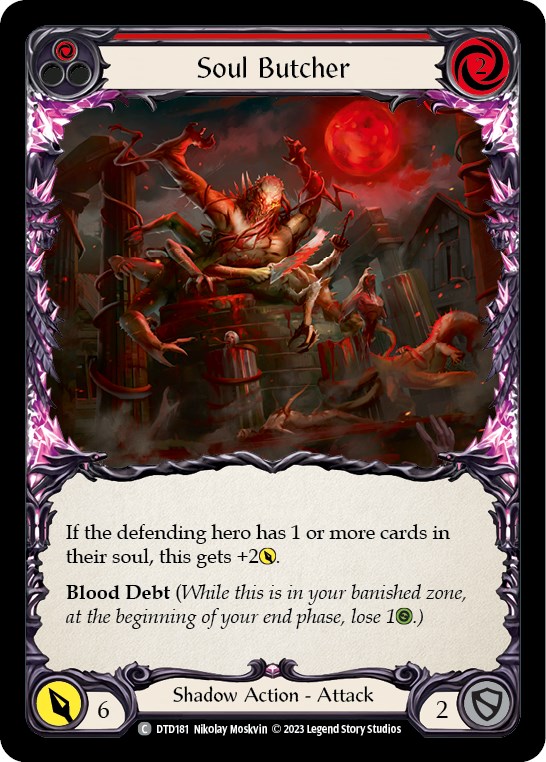 Soul Butcher (Red) - Dusk till Dawn - Flesh and Blood TCG