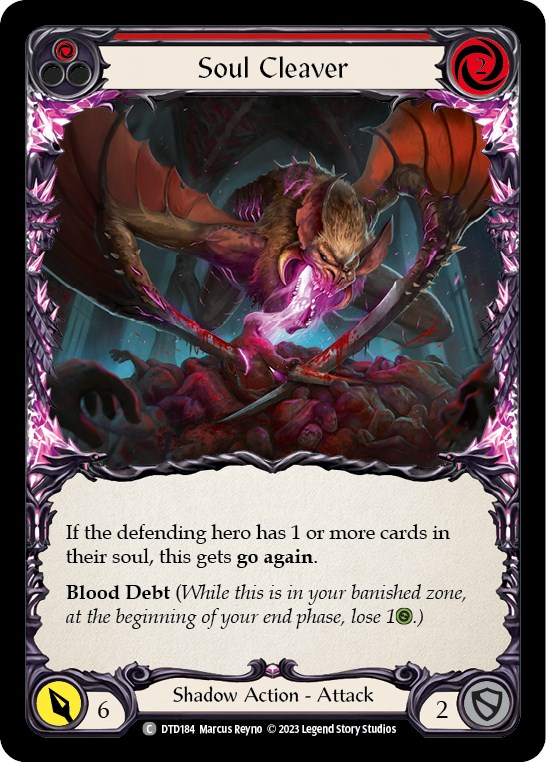 Soul Cleaver (Red) - Dusk till Dawn - Flesh and Blood TCG