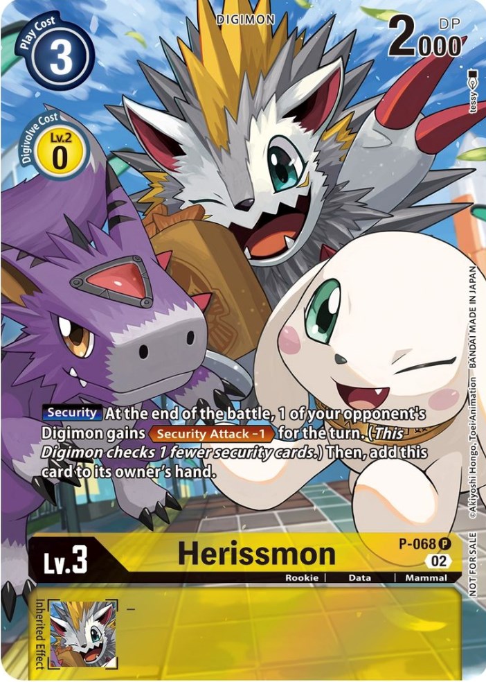 Herissmon - P-068 (Official Tournament Pack Vol.10) - Digimon Promotion ...
