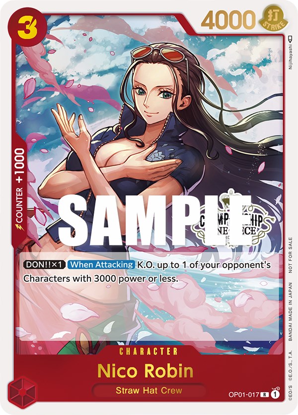 Nico Robin (Store Championship Participation Pack) - One Piece Promotion Cards - One Piece Card Game