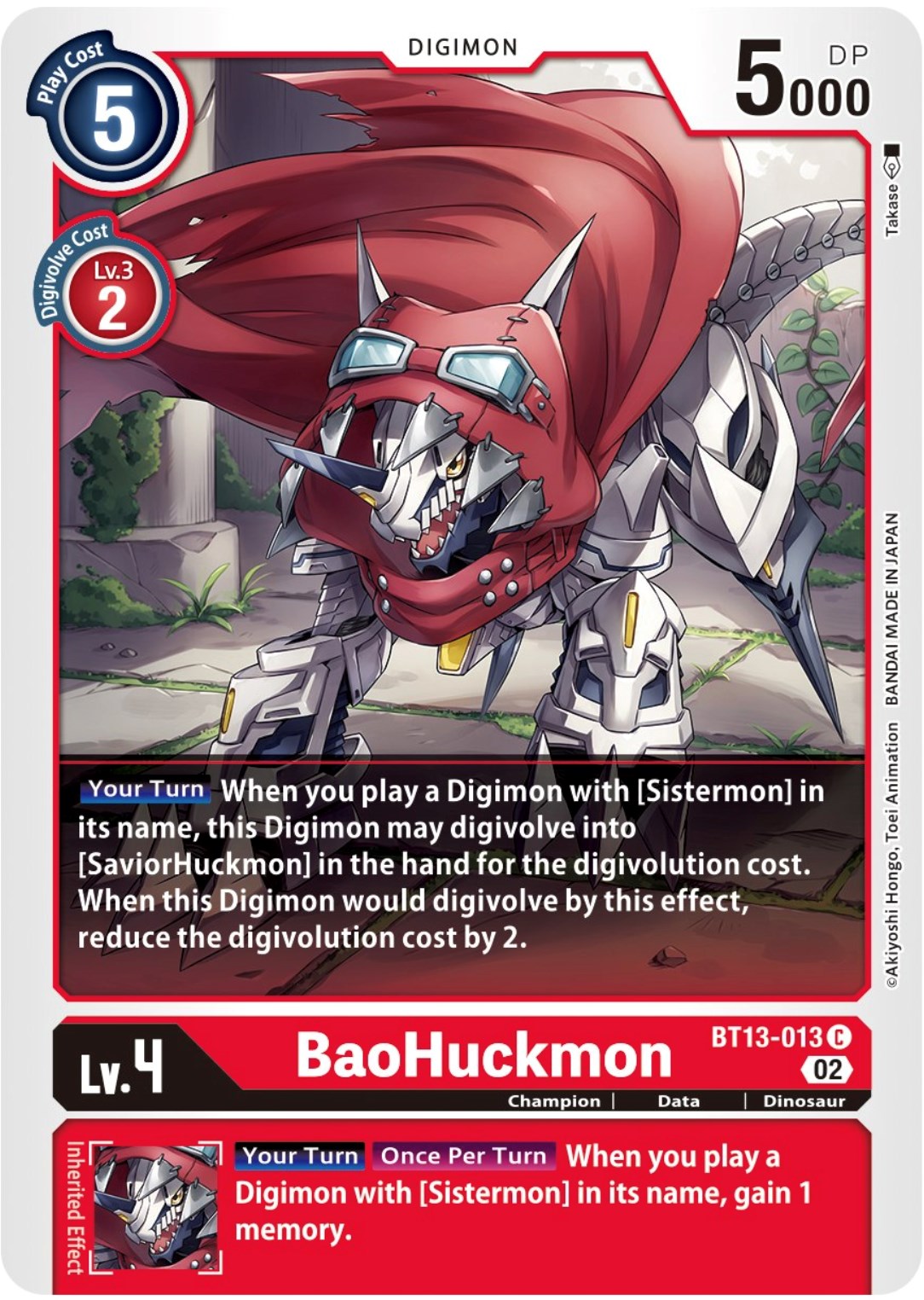 BaoHuckmon - Versus Royal Knights - Digimon Card Game