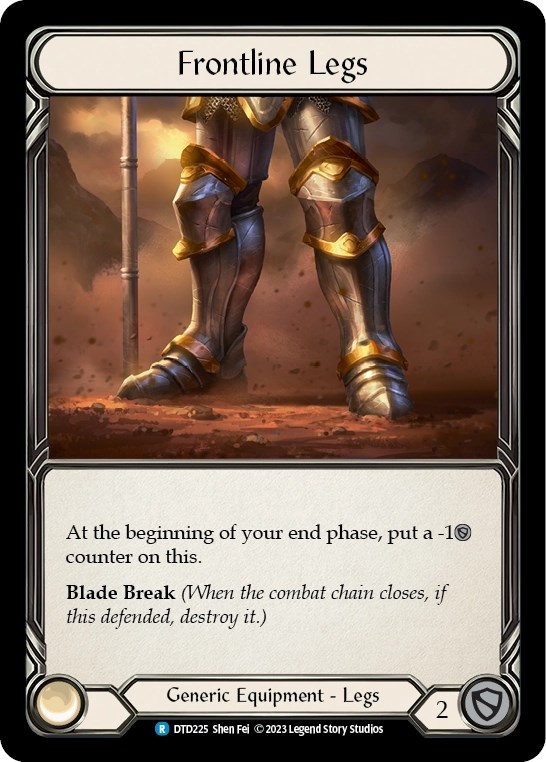 Frontline Legs - Dusk till Dawn - Flesh and Blood TCG