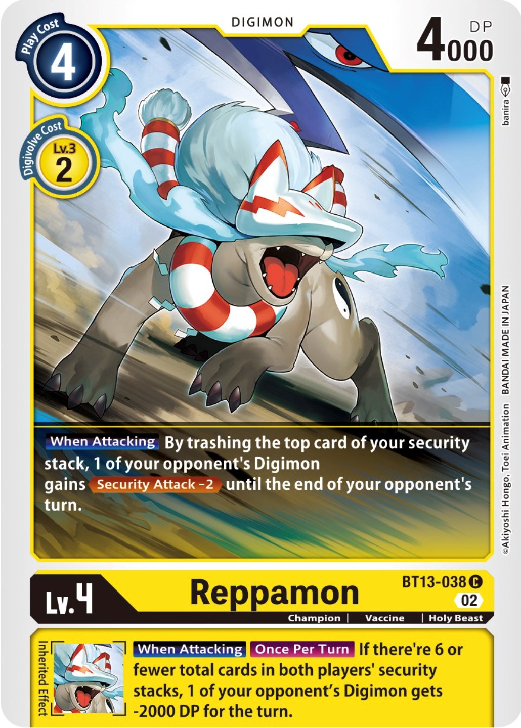 Reppamon - Versus Royal Knights - Digimon Card Game