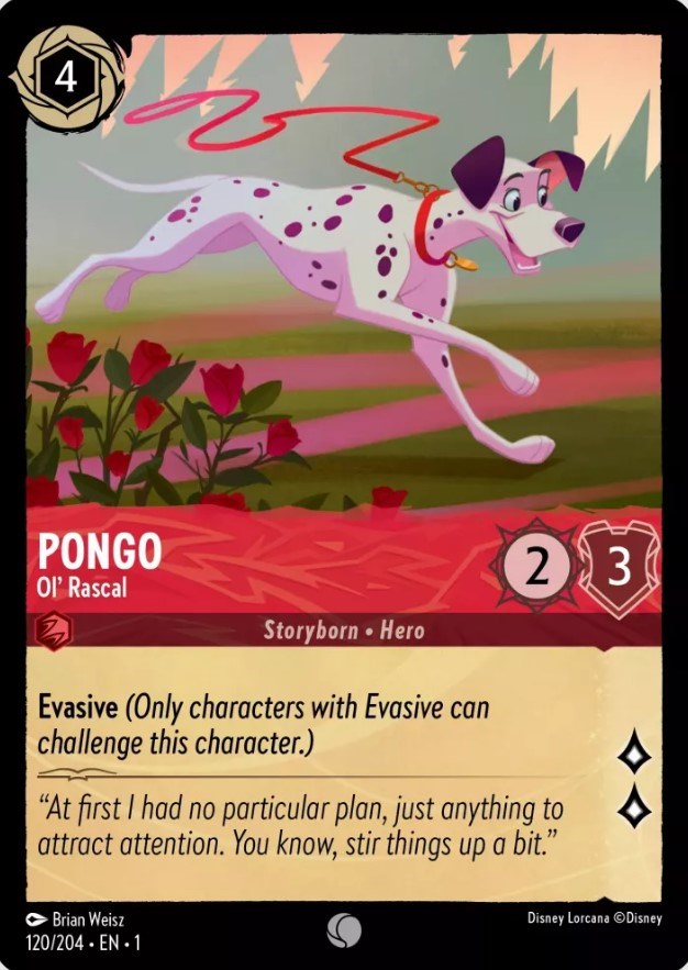 Pongo - Ol' Rascal - The First Chapter - Disney Lorcana