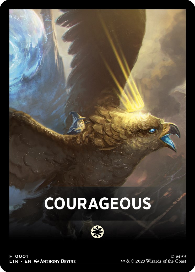 Courageous Theme Card - Universes Beyond: The Lord of the Rings: Tales ...