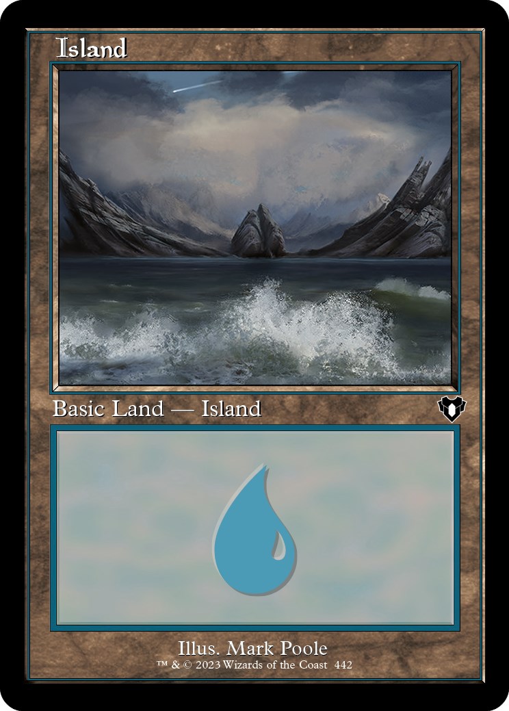 Island (442) (Retro Frame) - Commander Masters - Magic: The Gathering