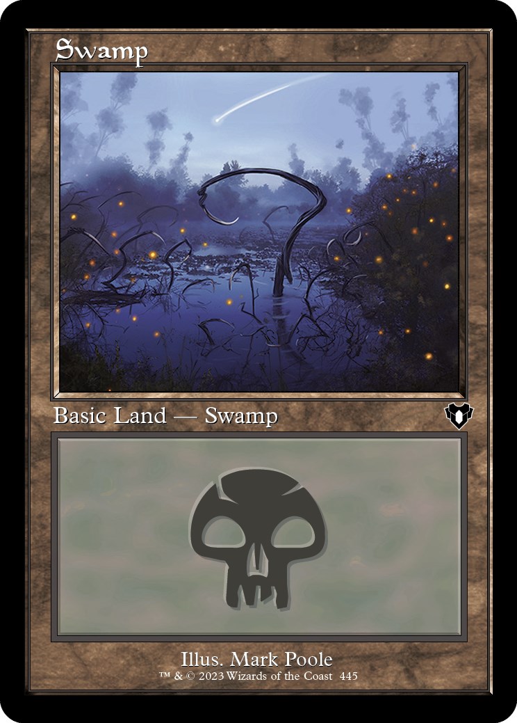 Swamp (445) (Retro Frame) - Commander Masters - Magic: The Gathering