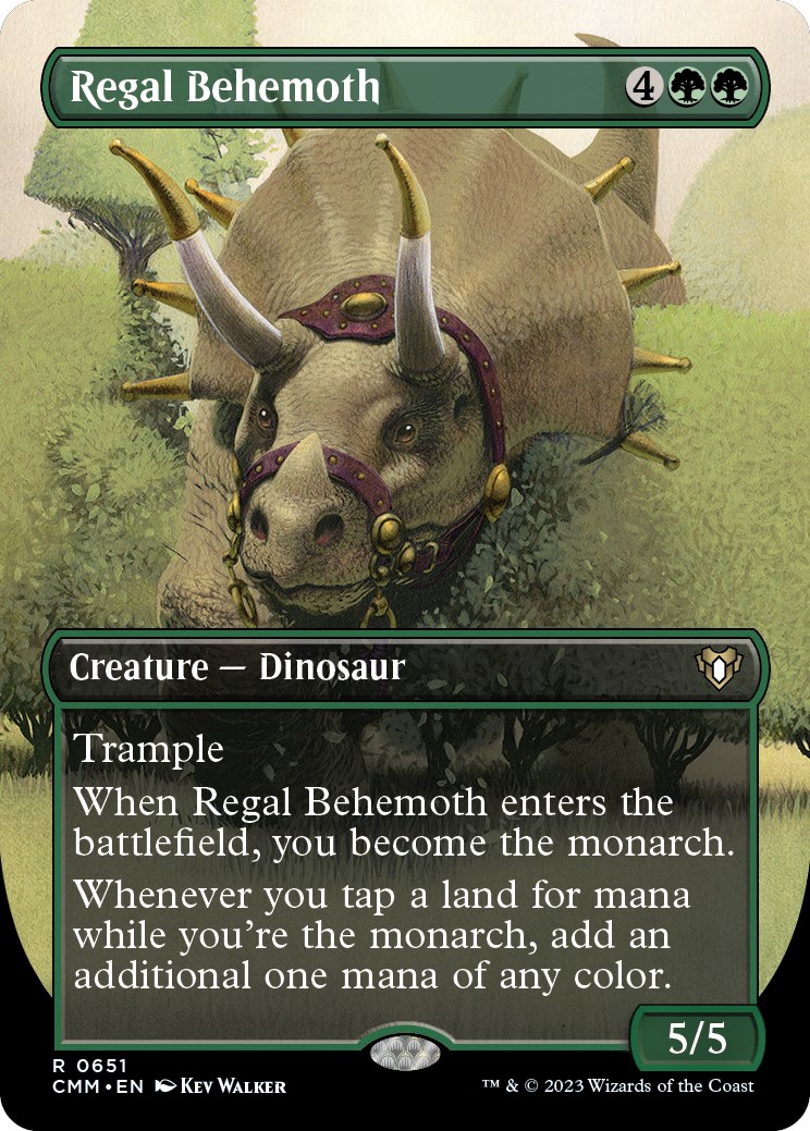Regal Behemoth (Borderless) - Commander Masters - Magic: The Gathering
