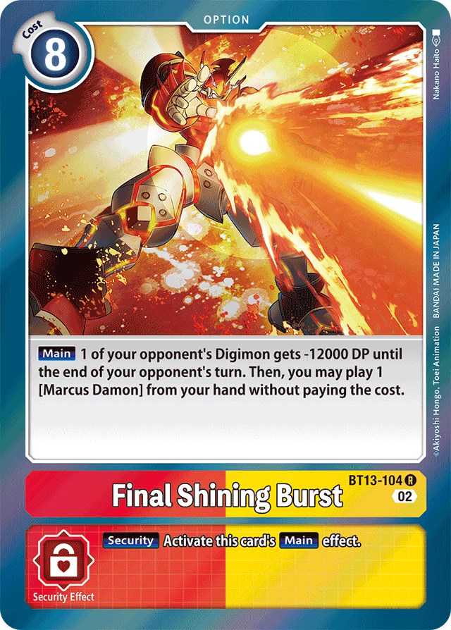 Final Shining Burst - Versus Royal Knights - Digimon Card Game