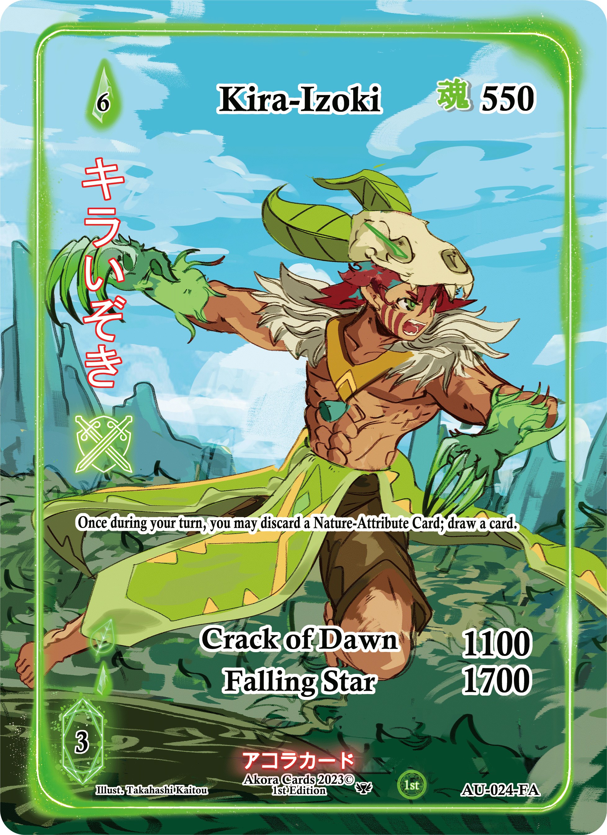 Kira-Izoki (Full Art) - Afelium Unleashed [1st Edition] - Akora TCG