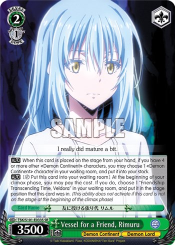 Vessel for a Friend, Rimuru (SR) - That Time I Got Reincarnated as a ...