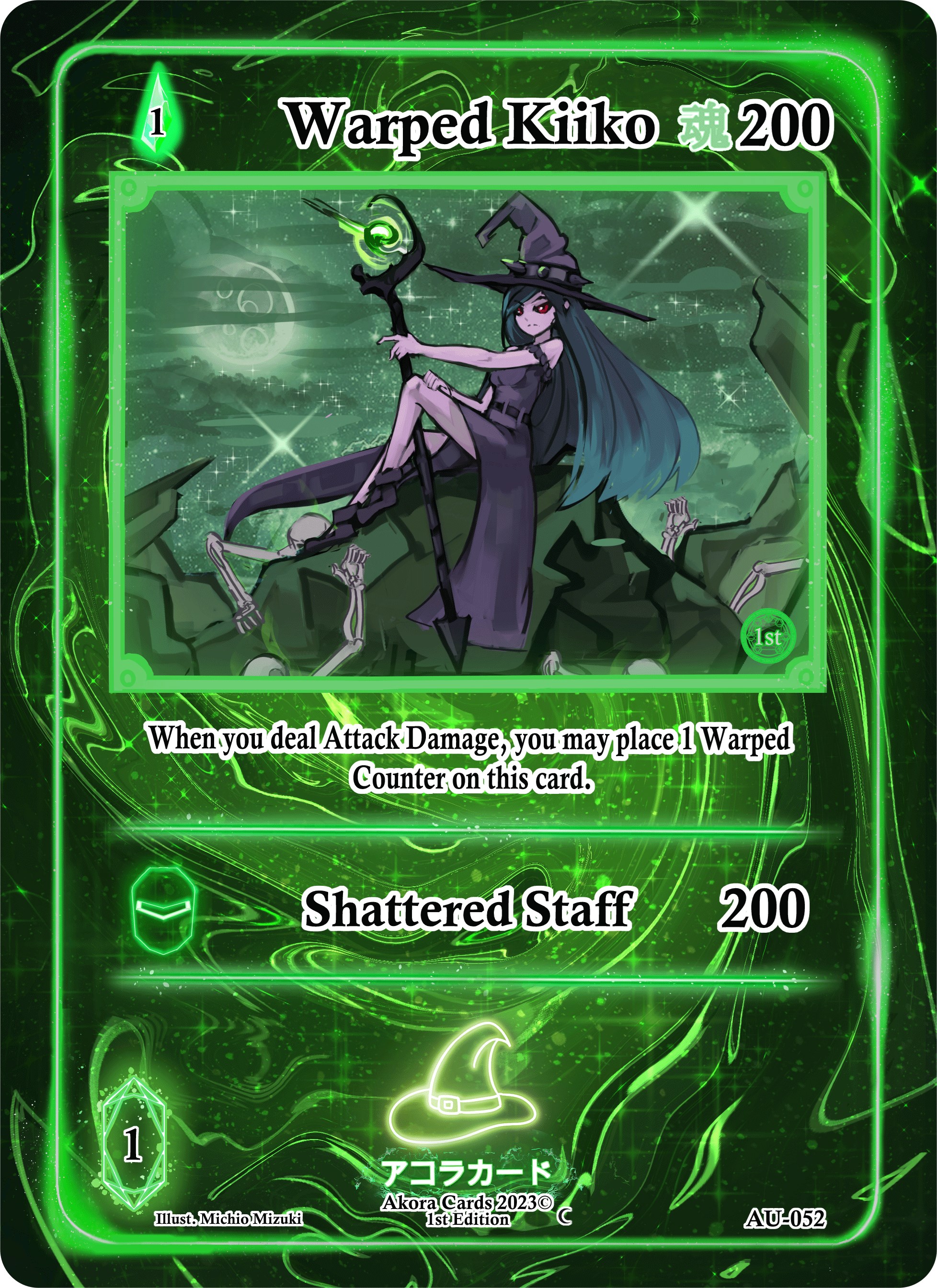 Warped Kiiko - Afelium Unleashed [1st Edition] - Akora TCG