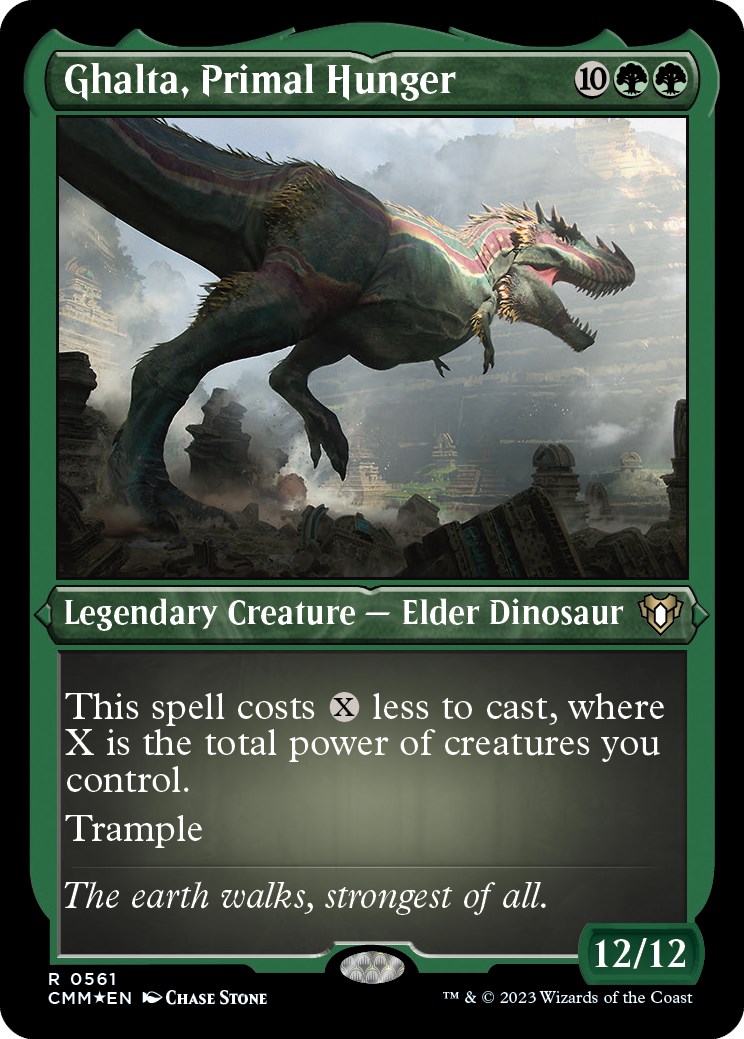 Ghalta, Primal Hunger (Foil Etched) - Commander Masters - Magic: The ...