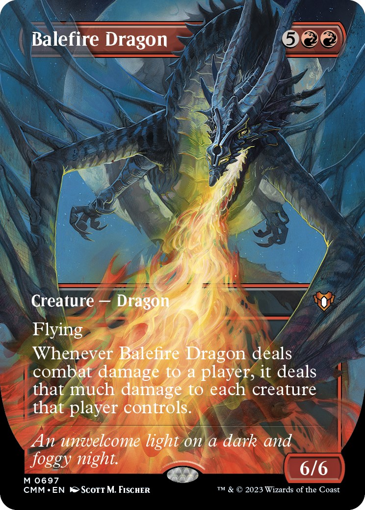 Balefire Dragon (Borderless) - Commander Masters - Magic: The Gathering