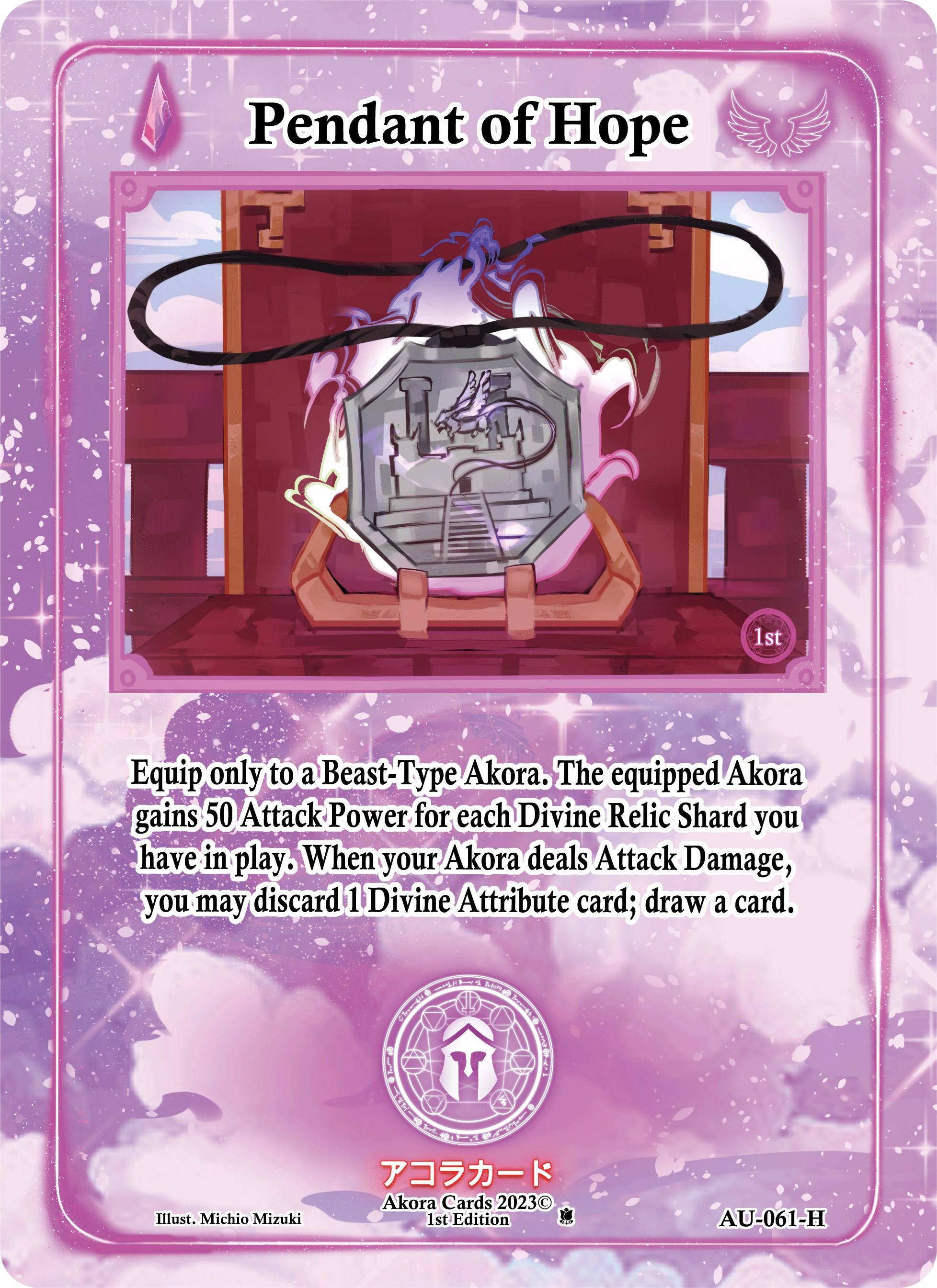 Pendant of Hope (Holo) - Afelium Unleashed [1st Edition] - Akora TCG