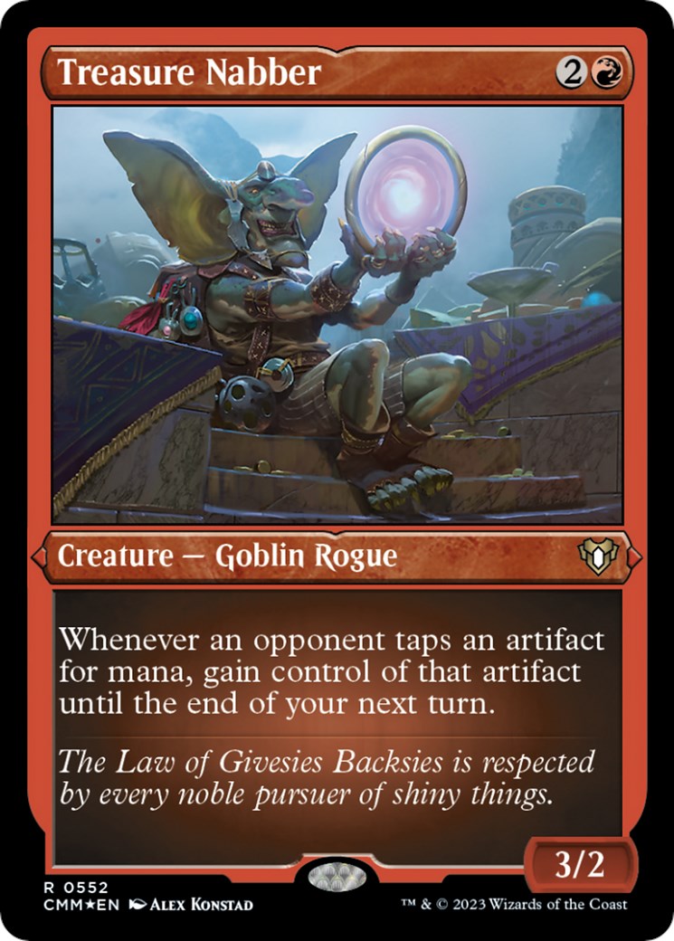 Treasure Nabber (Foil Etched) - Commander Masters - Magic: The Gathering
