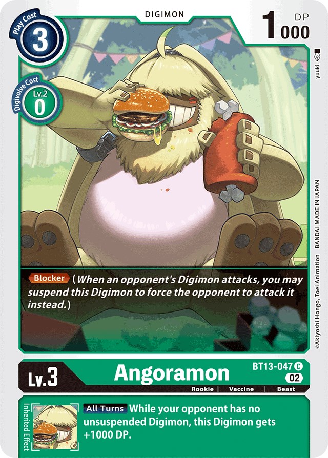 Angoramon - Versus Royal Knights - Digimon Card Game