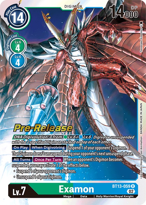 Examon - Versus Royal Knights Pre-Release Cards - Digimon Card Game