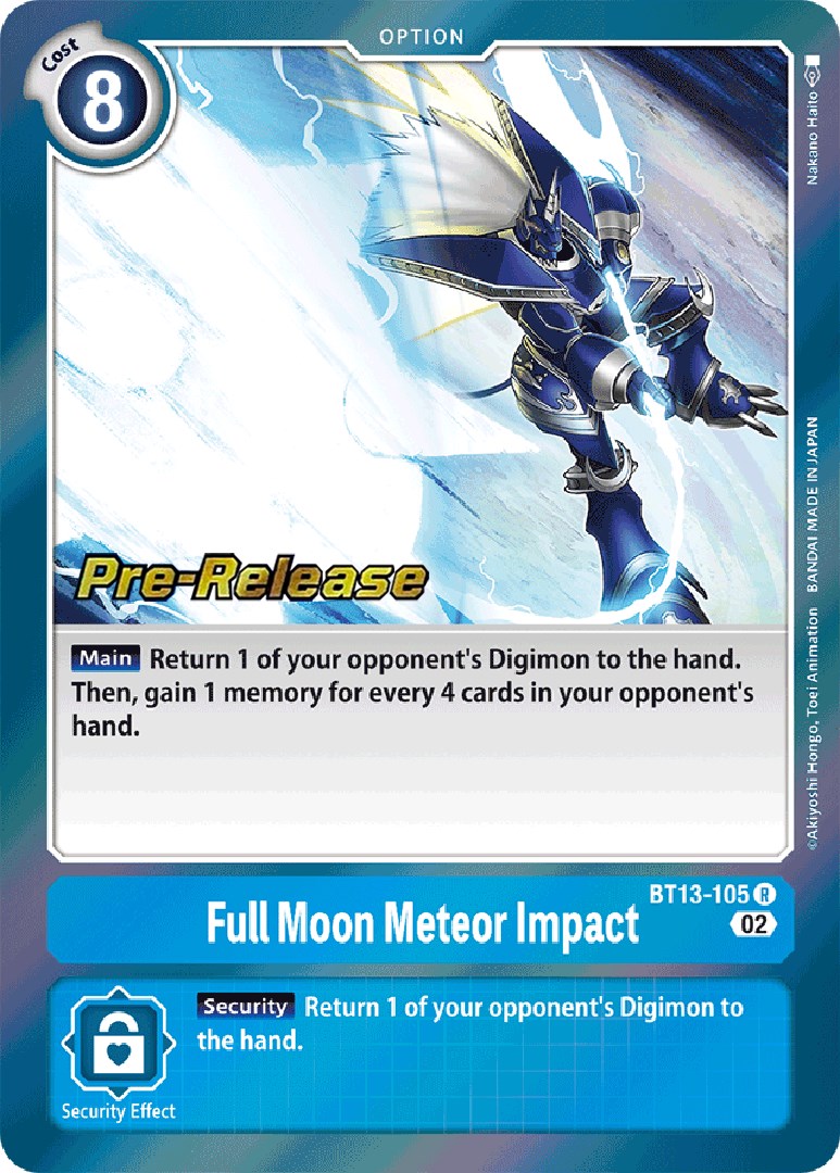 Full Moon Meteor Impact - Versus Royal Knights Pre-Release Cards ...