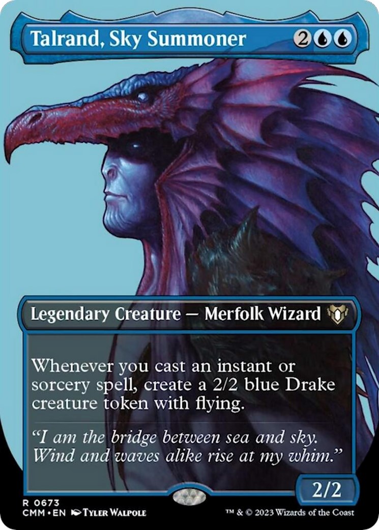 Talrand, Sky Summoner (Borderless) - Commander Masters - Magic: The ...