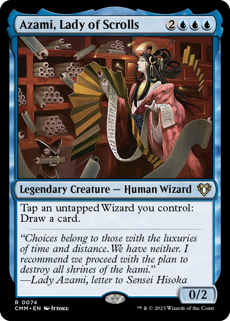 Azami, Lady of Scrolls - Commander Masters - Magic: The Gathering