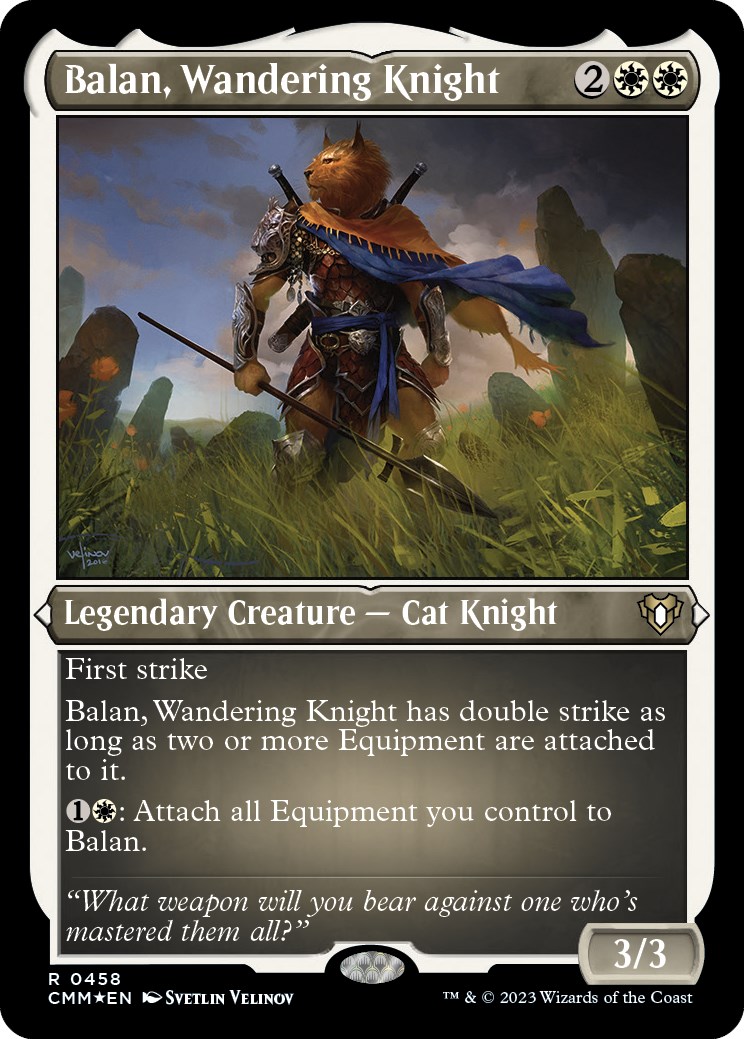 Balan, Wandering Knight (Foil Etched) - Commander Masters - Magic: The ...