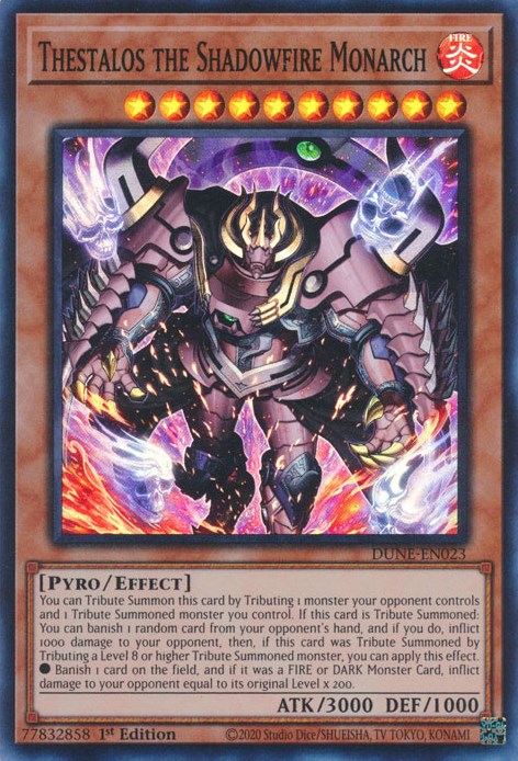 Thestalos the Shadowfire Monarch - Duelist Nexus - YuGiOh