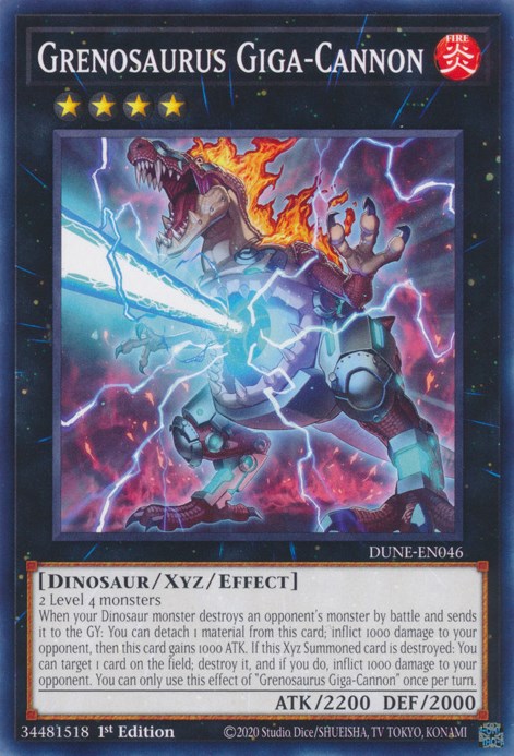 Grenosaurus Giga-Cannon - Duelist Nexus - YuGiOh