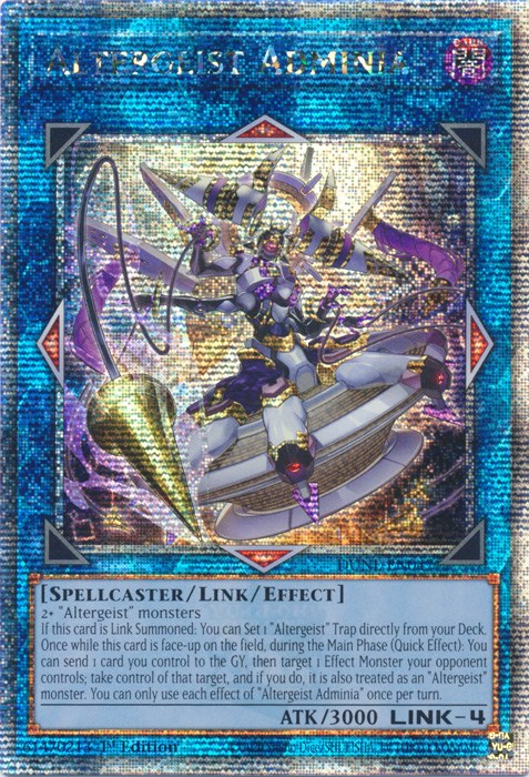 Altergeist Adminia (Quarter Century Secret Rare) - Duelist Nexus - YuGiOh