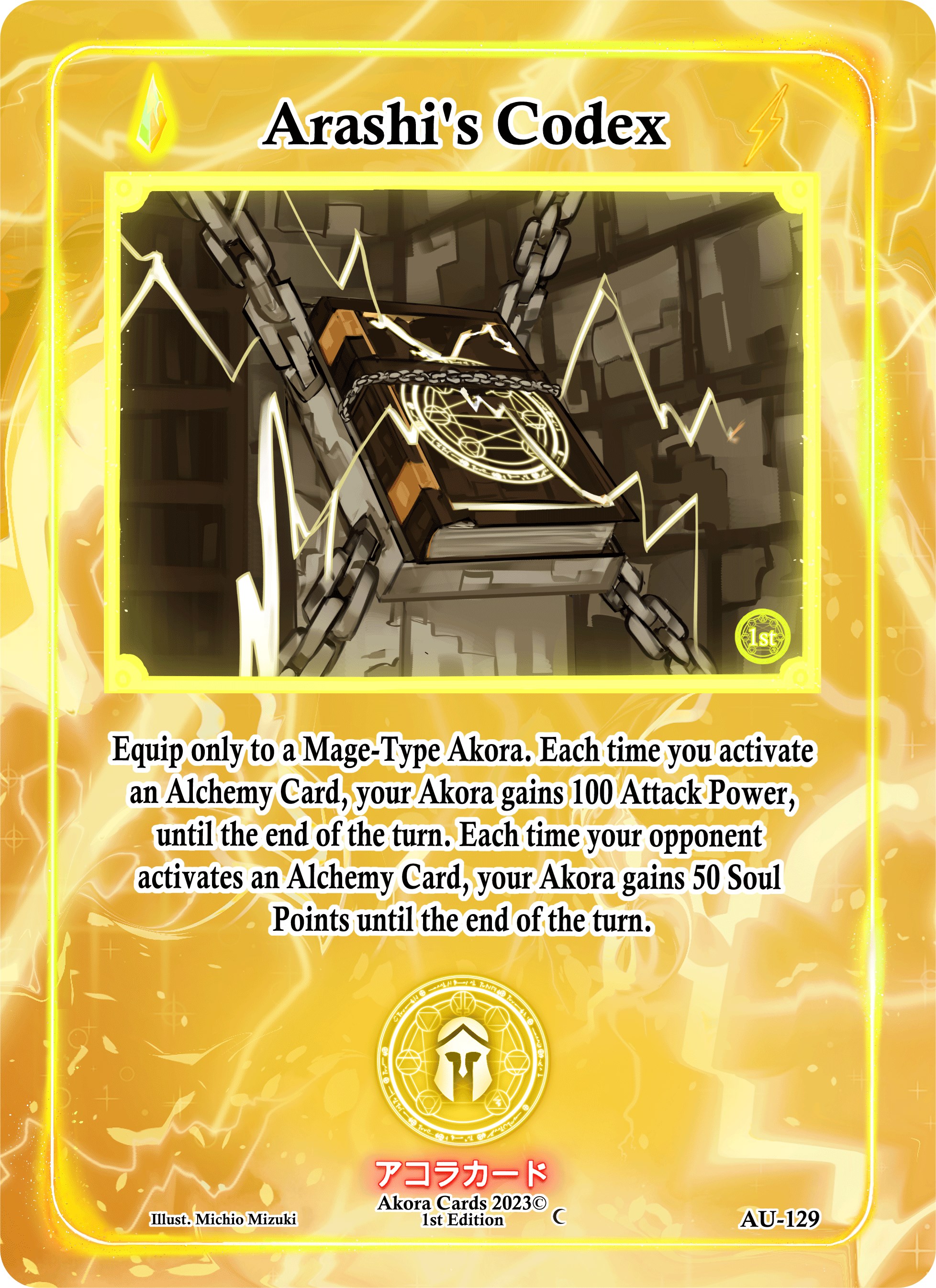 Arashi's Codex - Afelium Unleashed [1st Edition] - Akora TCG