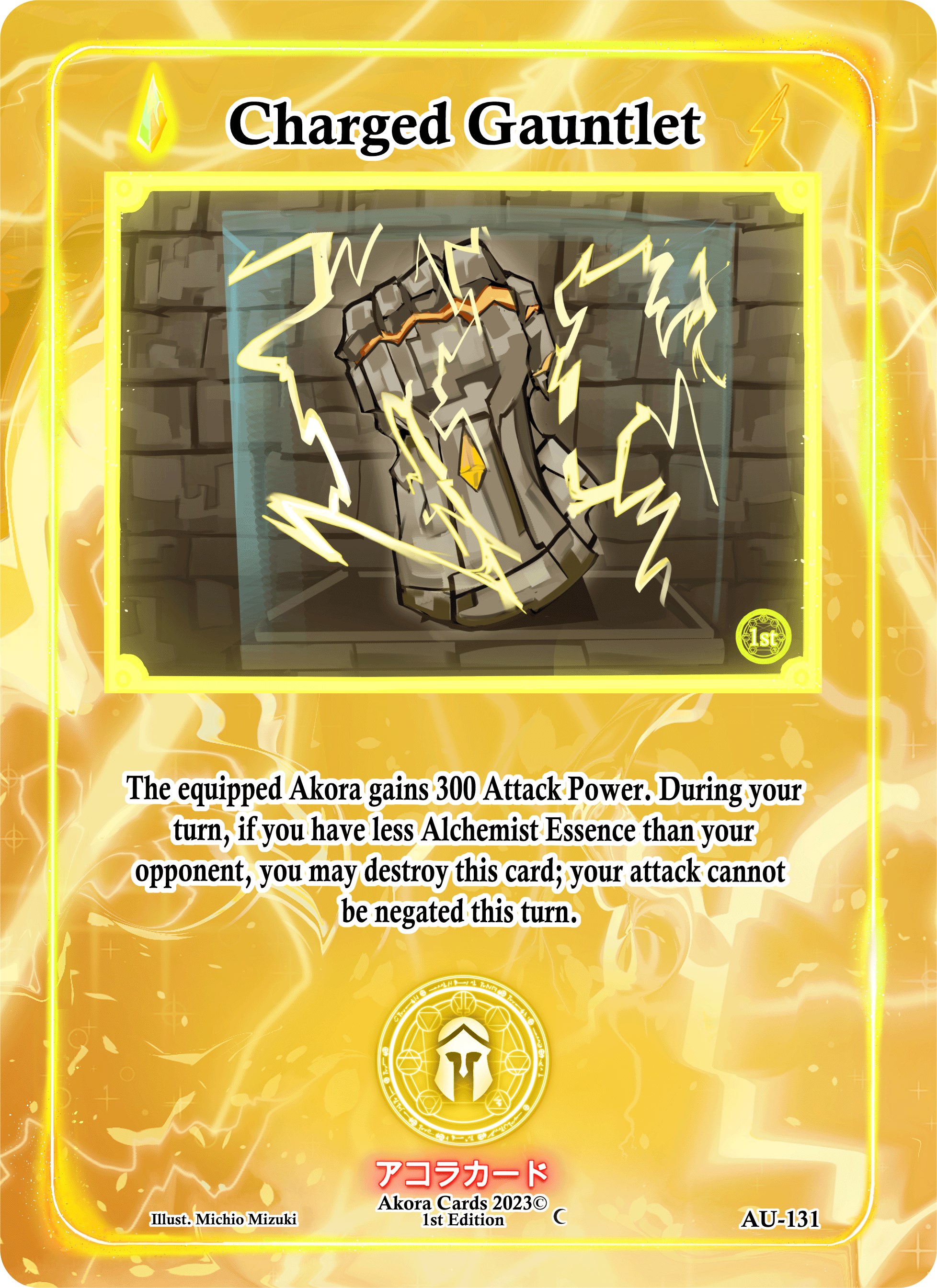 Charged Gauntlet - Afelium Unleashed [1st Edition] - Akora TCG