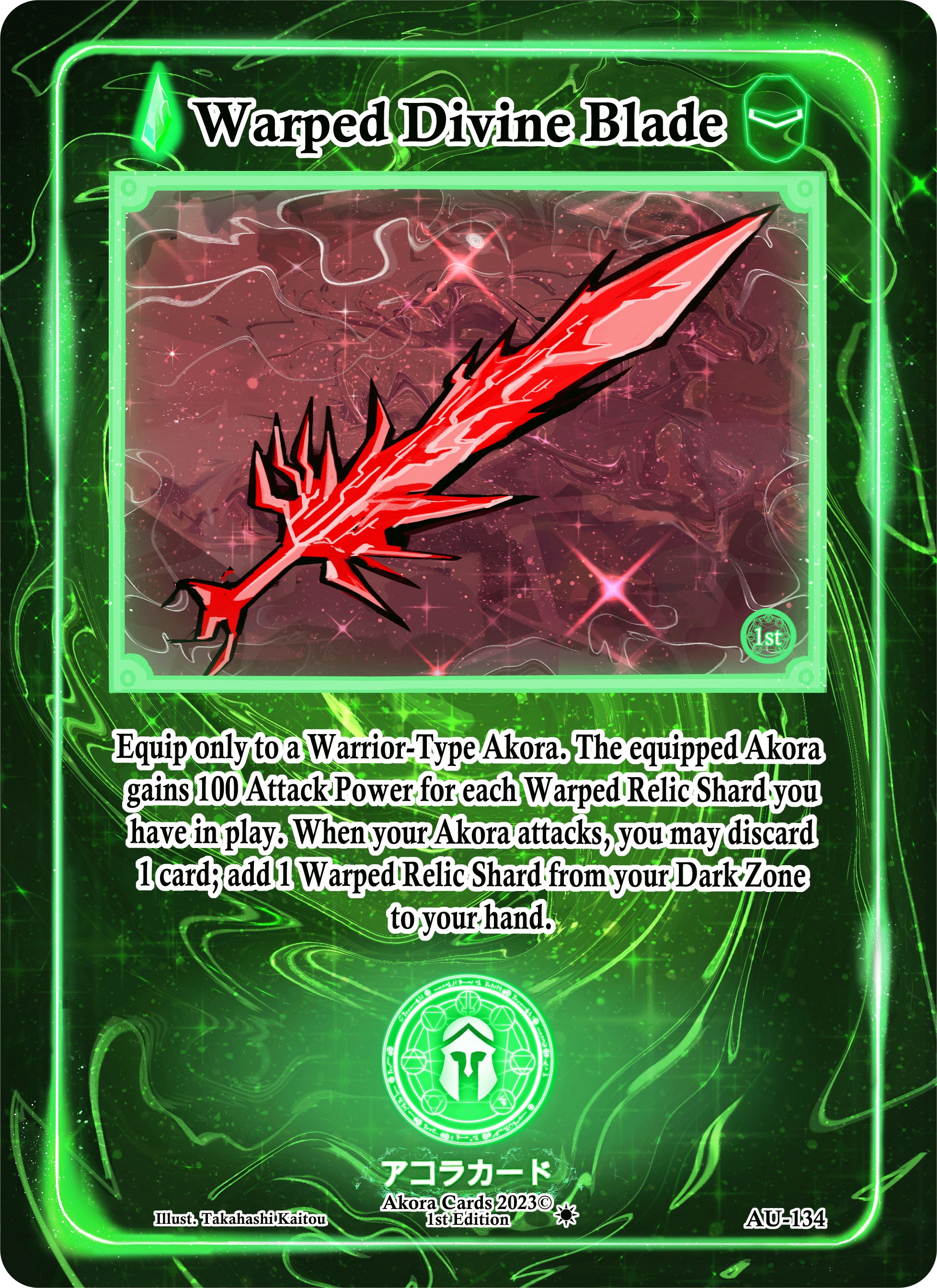 Warped Divine Blade - Afelium Unleashed [1st Edition] - Akora TCG