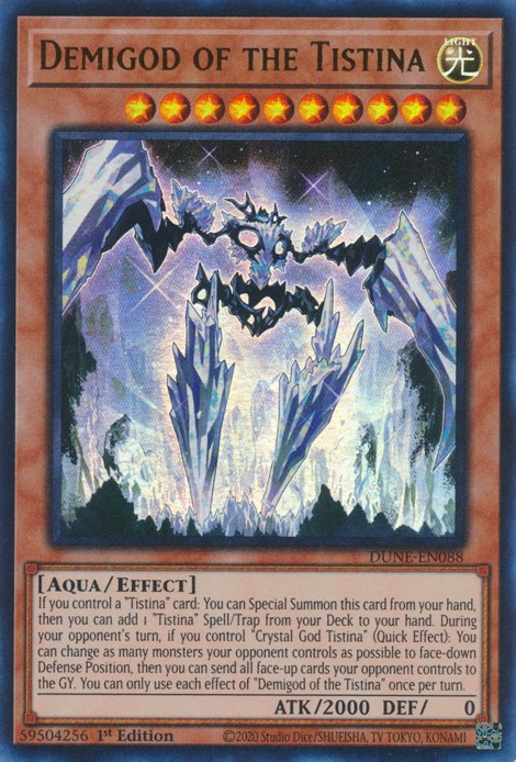 Demigod of the Tistina - Duelist Nexus - YuGiOh