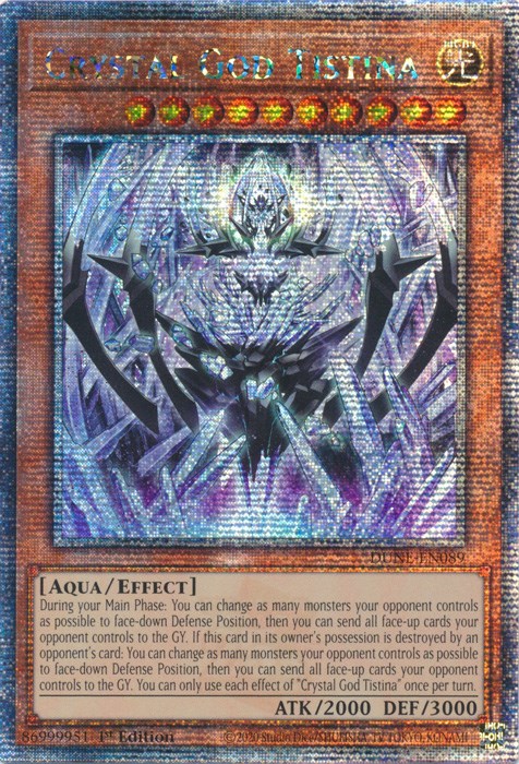 Crystal God Tistina (Quarter Century Secret Rare) - Duelist Nexus - YuGiOh