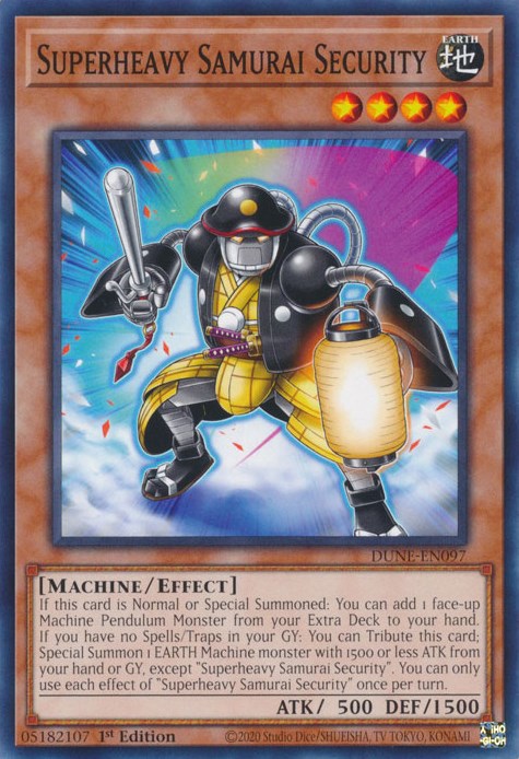 Superheavy Samurai Security - Duelist Nexus - YuGiOh