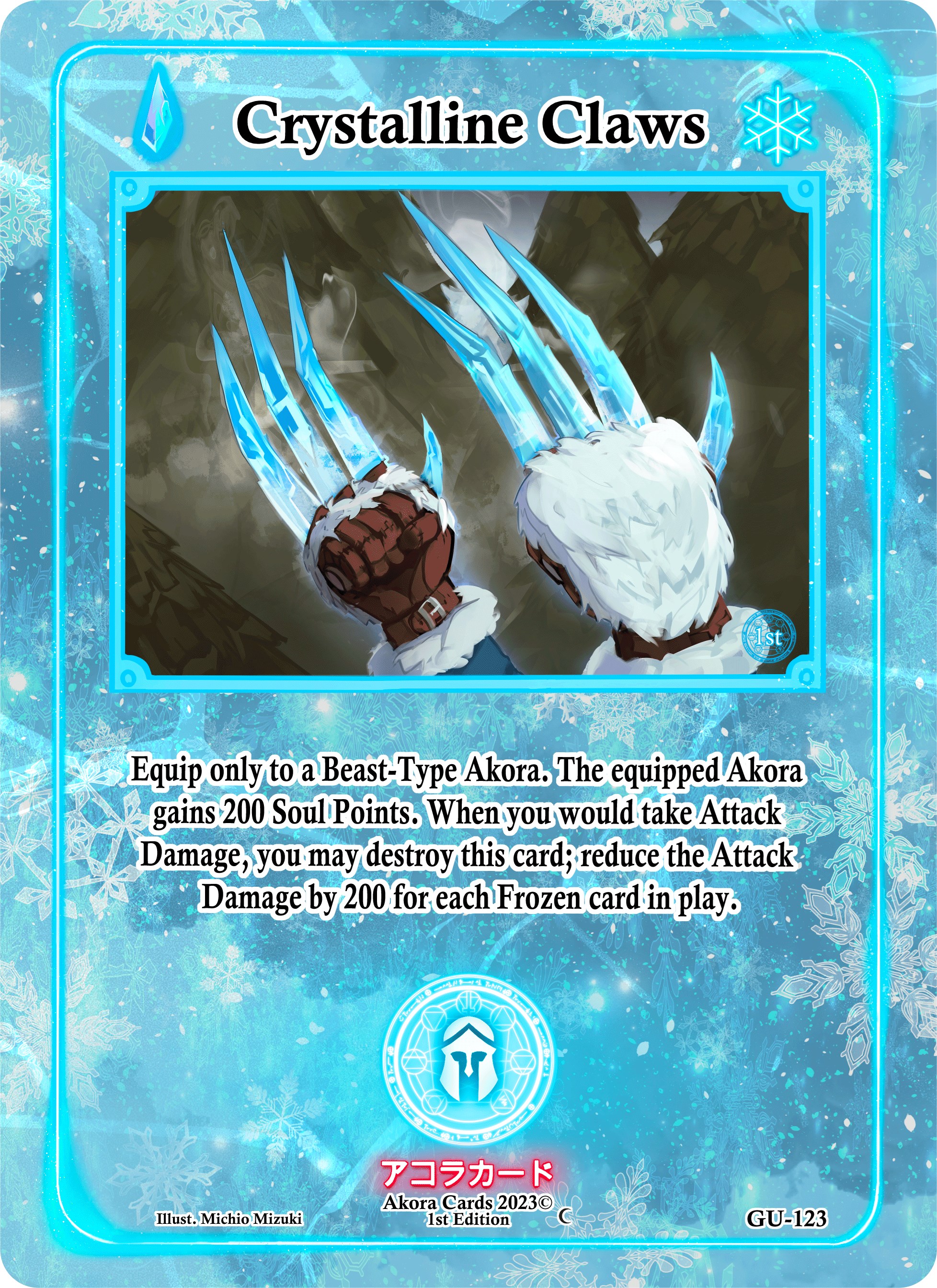 Crystalline Claws - Grordhelm Uprising [1st Edition - Akora TCG