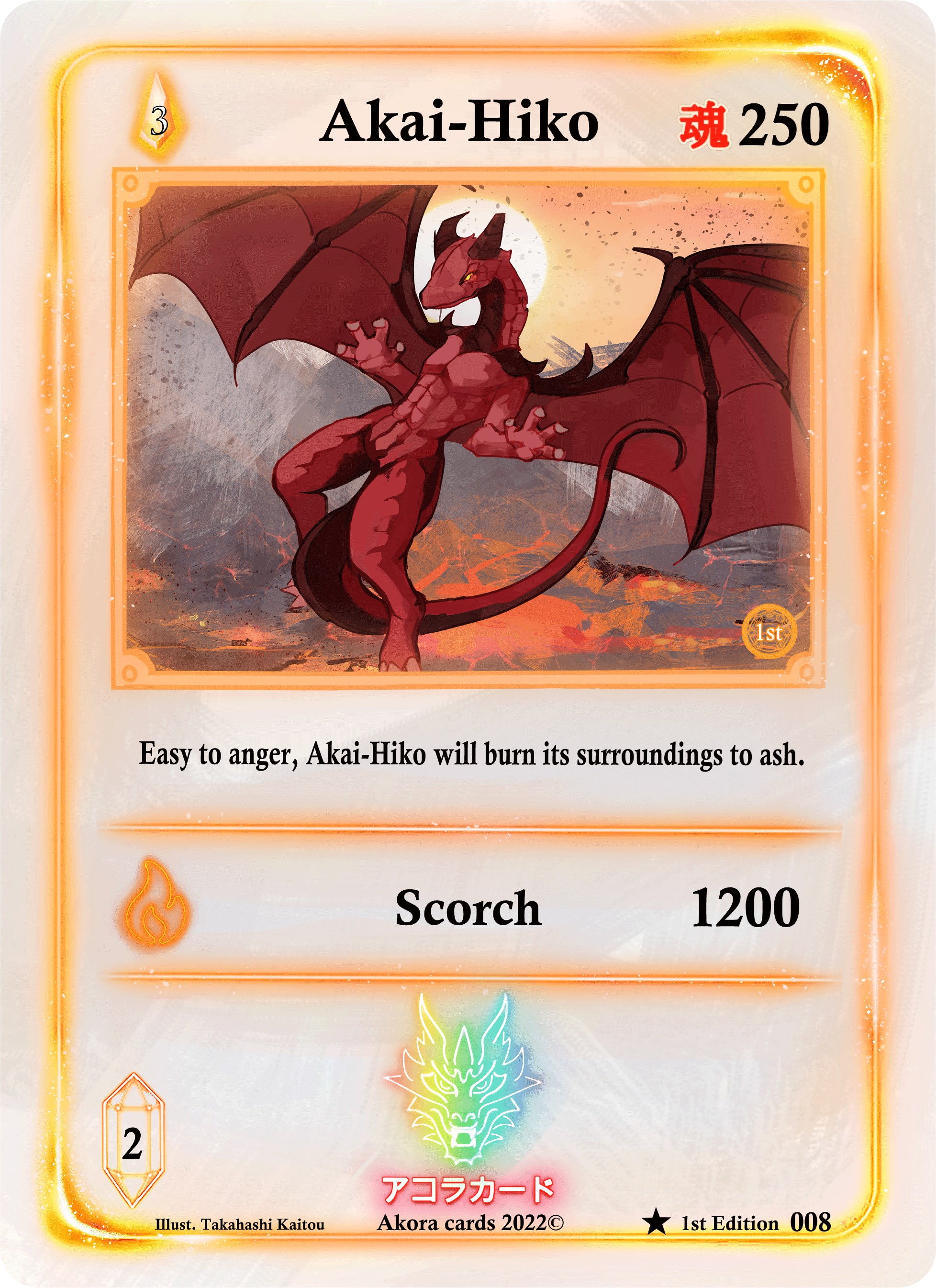 Akai-Hiko - Spellbound Wings [1st Edition] - Akora TCG