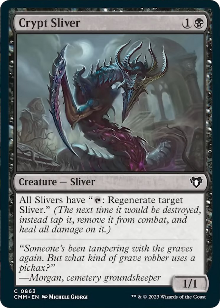 Crypt Sliver - Commander Masters - Magic: The Gathering