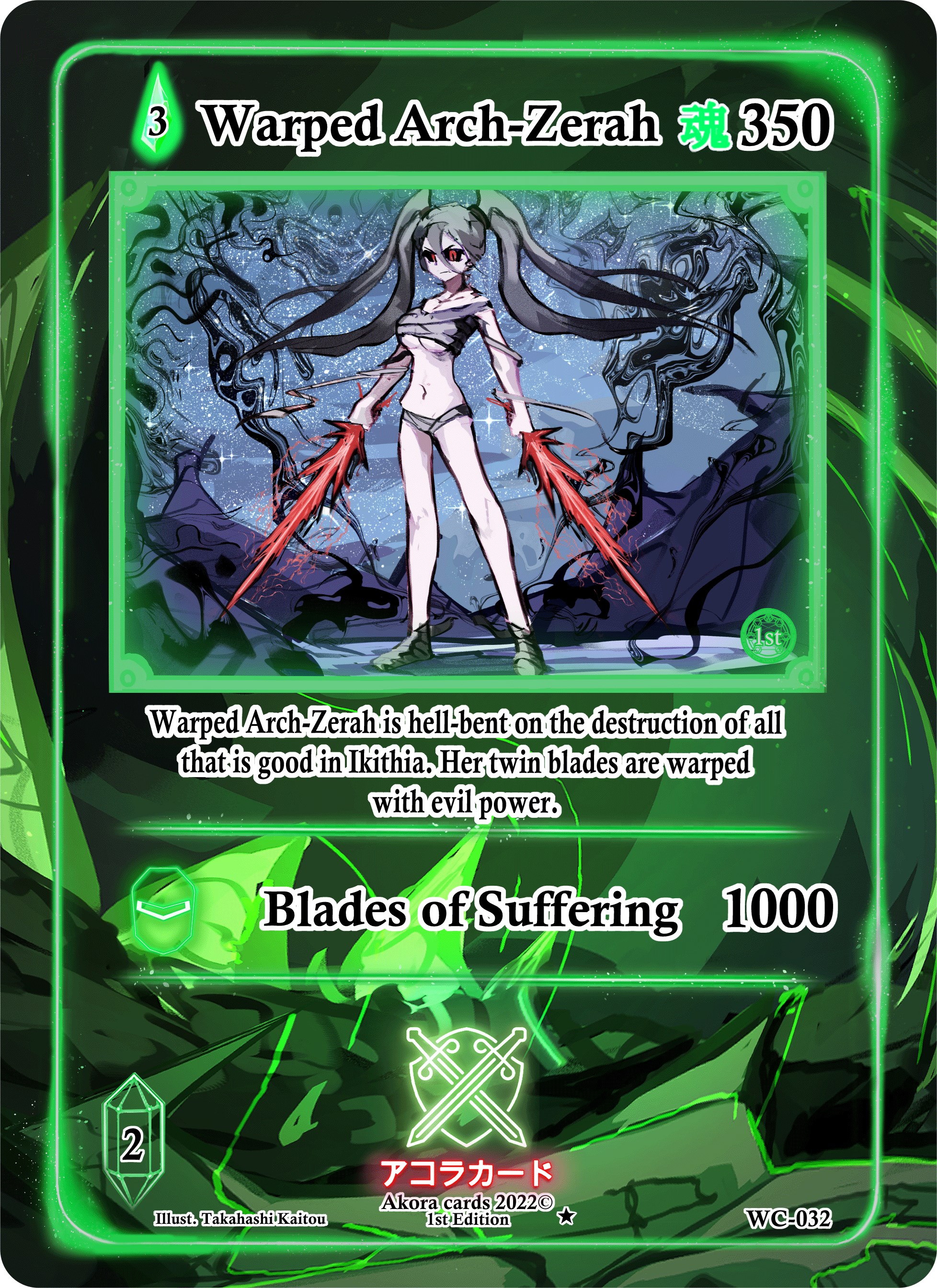 Warped Arch-Zerah - Warped Crusaders [1st Edition] - Akora TCG